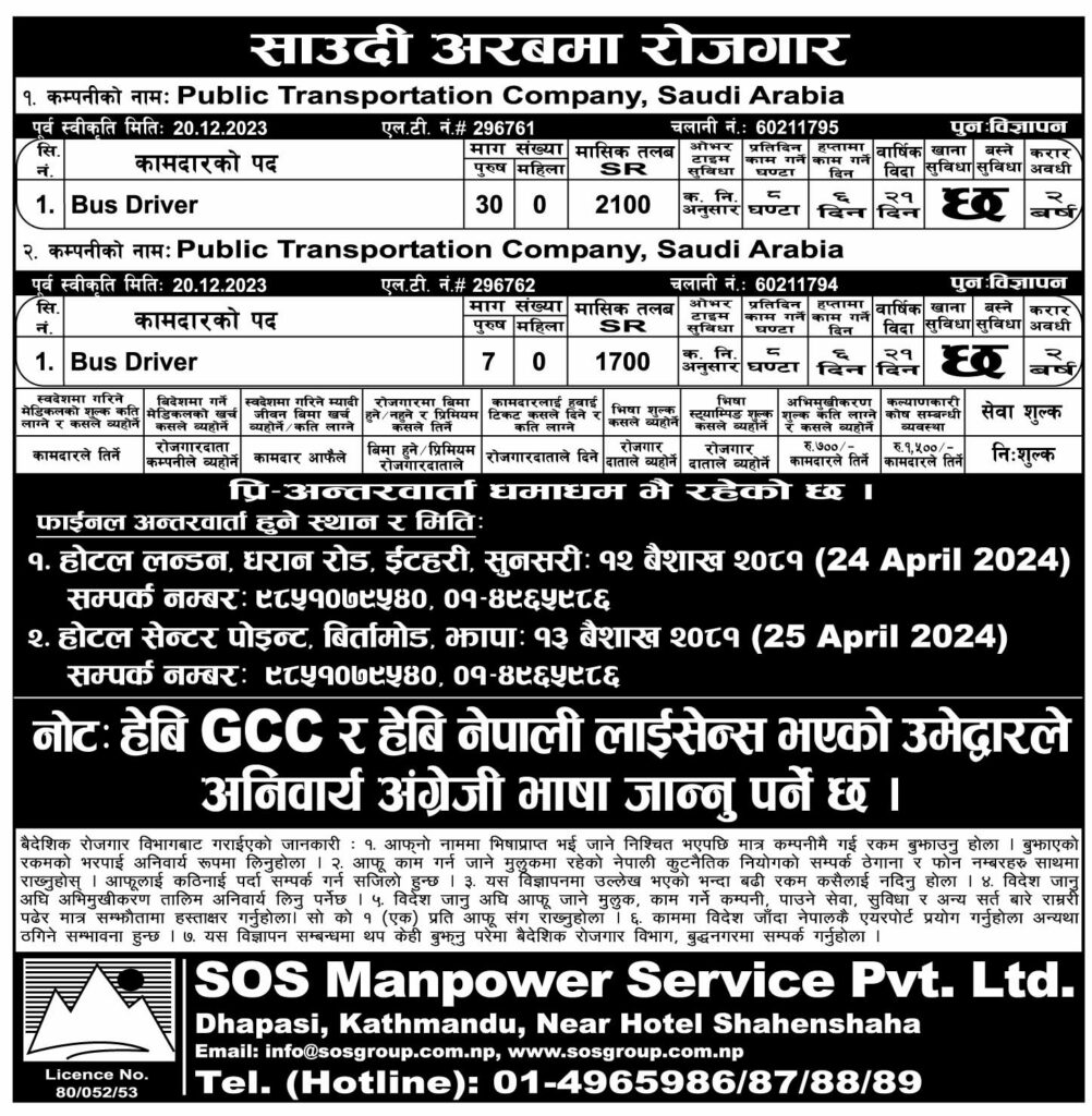 Ads – SOS Manpower Service